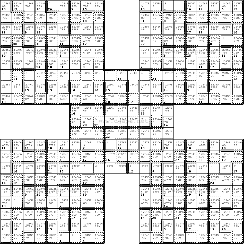 Free Printable Killer Samurai Sudoku Sudoku Puzzles Printable